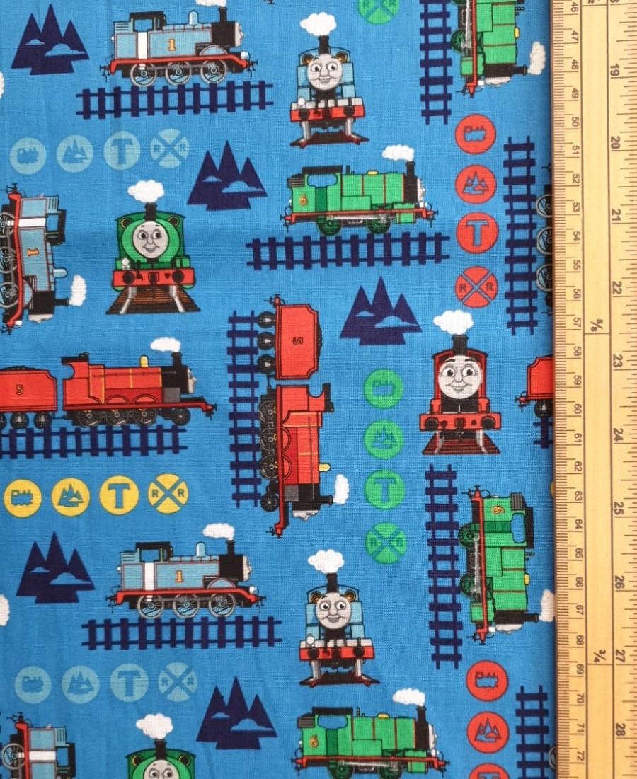 Thomas the Tank Engine Fabric UK 100% Cotton Material by Metre ...