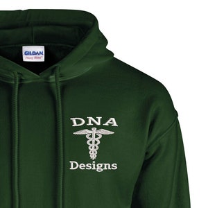 Personalised Embroidered Logo Hoodie Custom Workwear UK Gildan Company ...