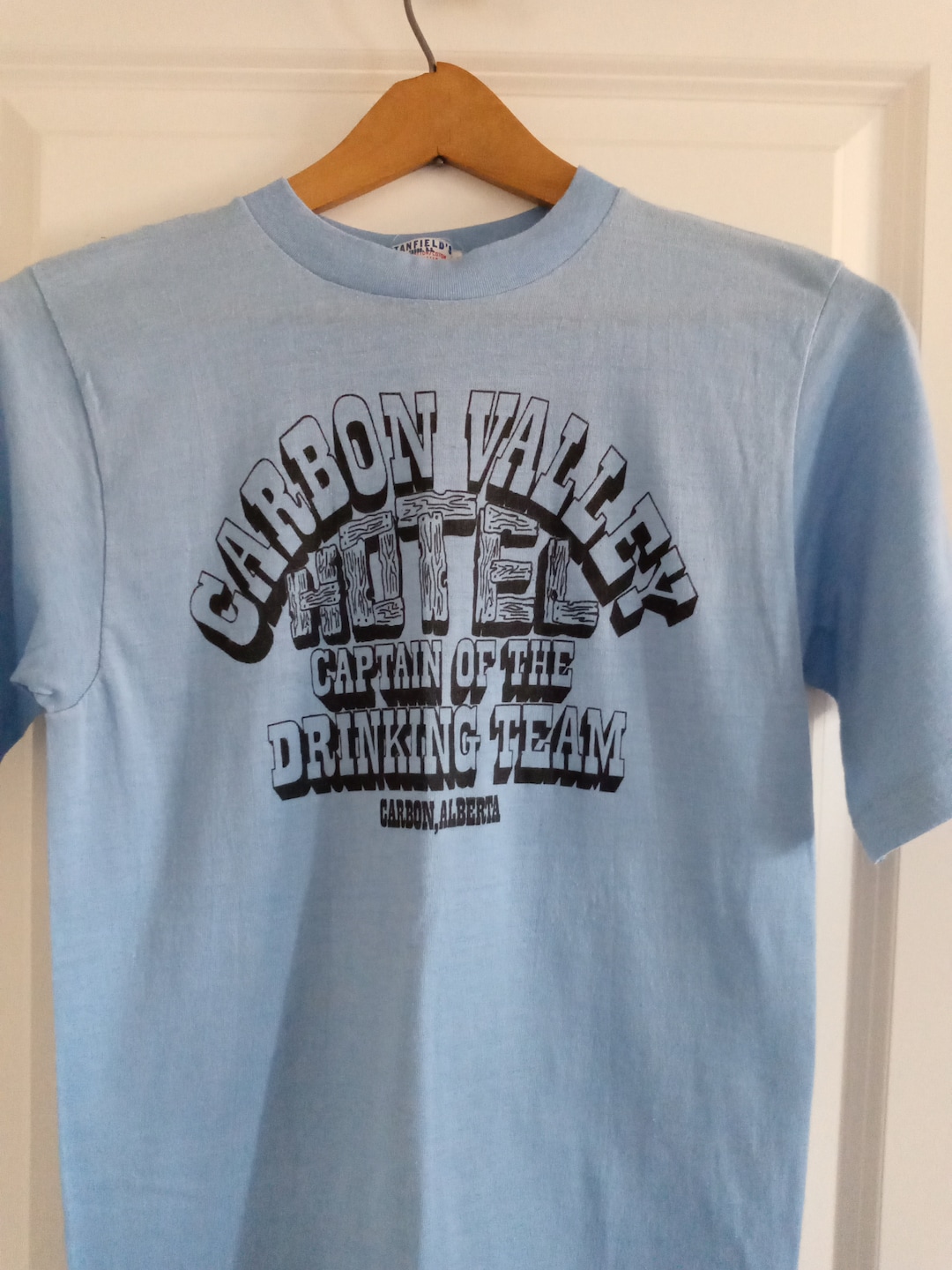 Vintage 70s Ringer Tee, 70s Drinking Team Ringer Tee, 1970s Single ...