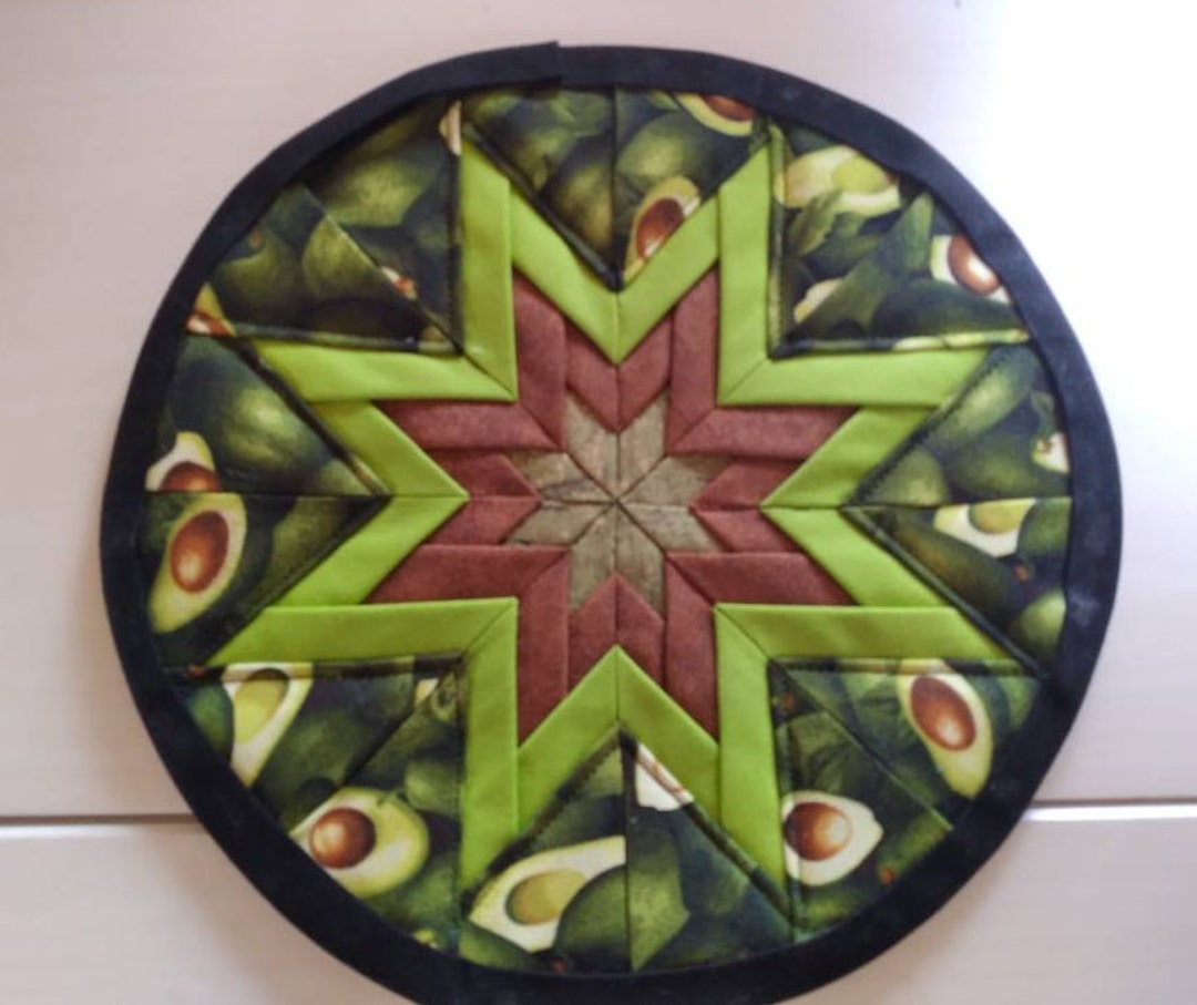 Avocado Round Hot Pad - Etsy