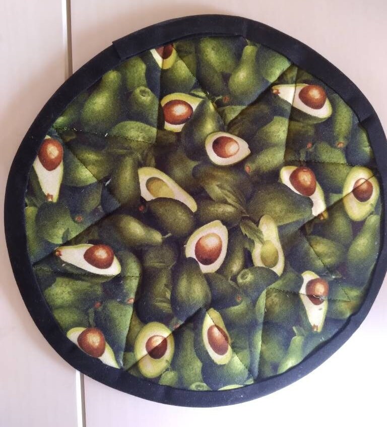 Avocado Round Hot Pad - Etsy