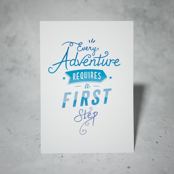 Every Adventure Requires a First Step Alice Poster - Etsy