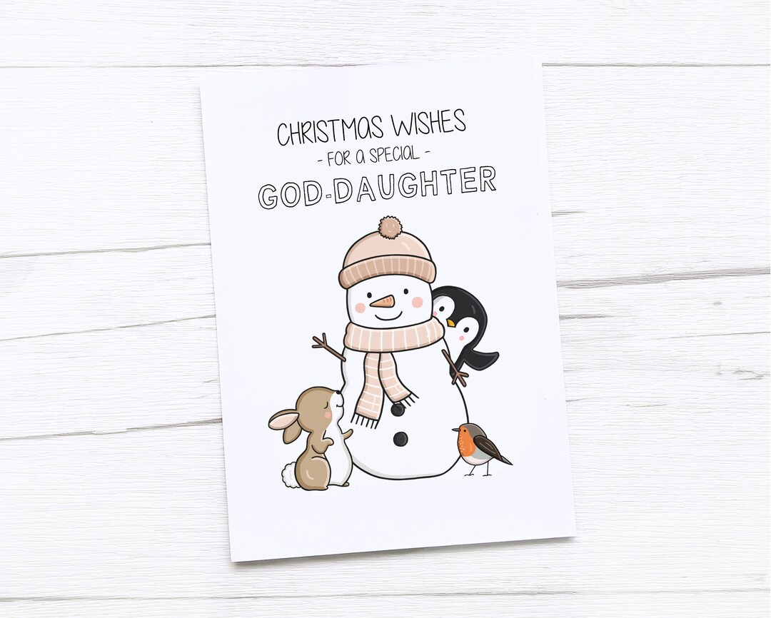 Happy Christmas Card God-daughter | God-daughter Merry Christmas | God ...