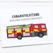 Firefighter Congratulations Card | Firefighter Graduation | Fireman ...