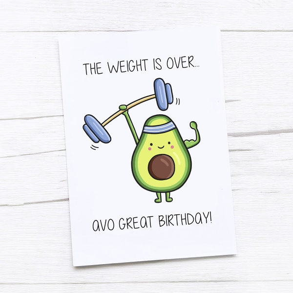 Gym Birthday Card - Etsy UK