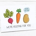 Good Luck Card Rooting for You Vegetables - Etsy