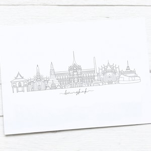 Bangkok Skyline | Bangkok Thailand Art Print - Etsy