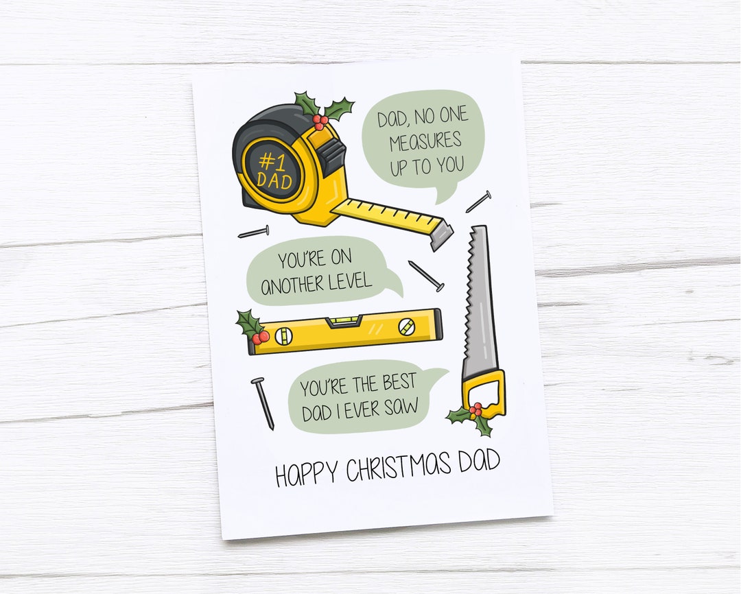 Happy Christmas Card Dad | Dad Merry Christmas | Dad Christmas Card ...