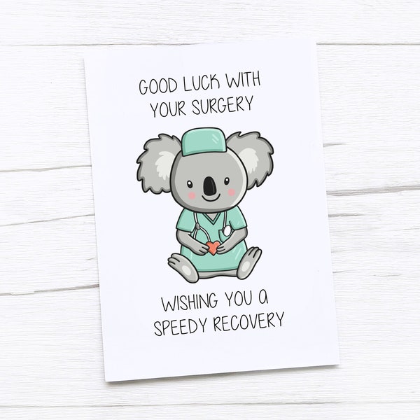 Surgery Card - Etsy