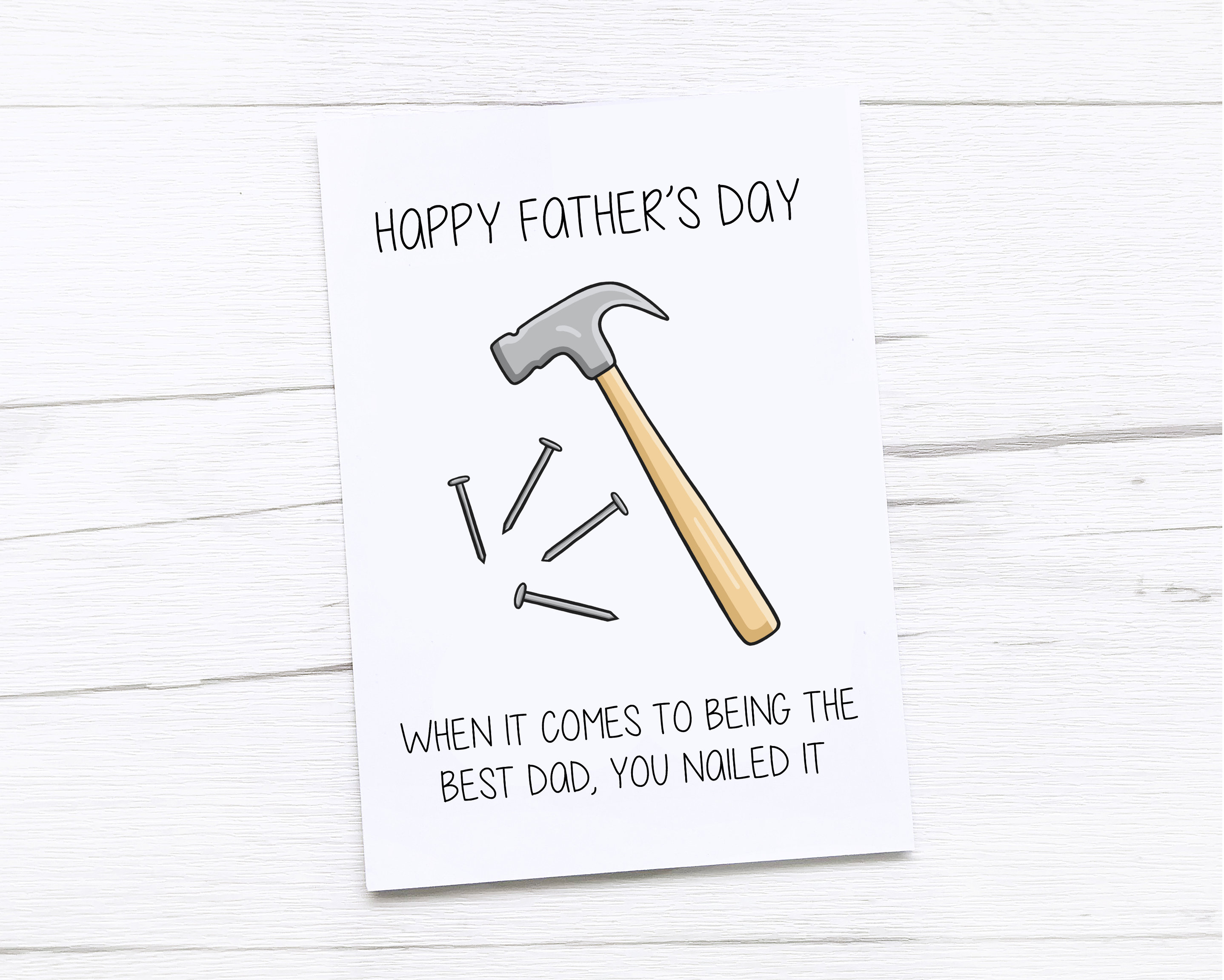 Happy Fathers Day Card | Dad Card | Father’s Day Gift | Nailed It ...