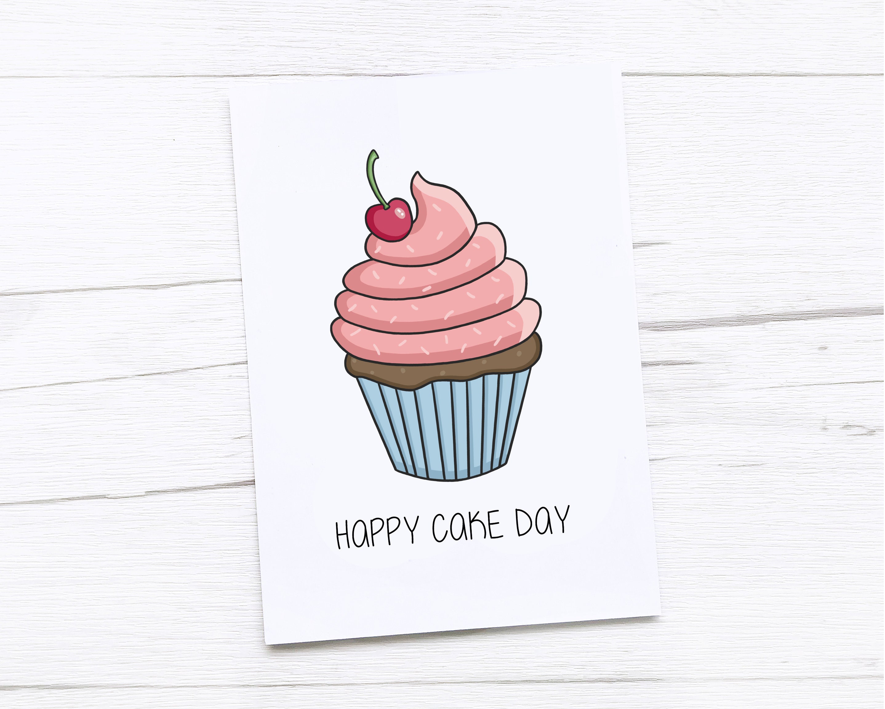 Happy Birthday Card Cake - Etsy