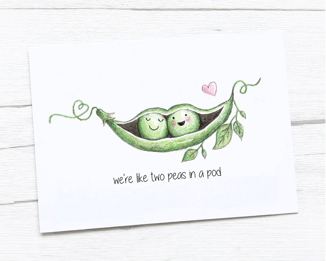 Happy Anniversary Card | Two Peas in a Pod | Happy Valentine's Day Card ...