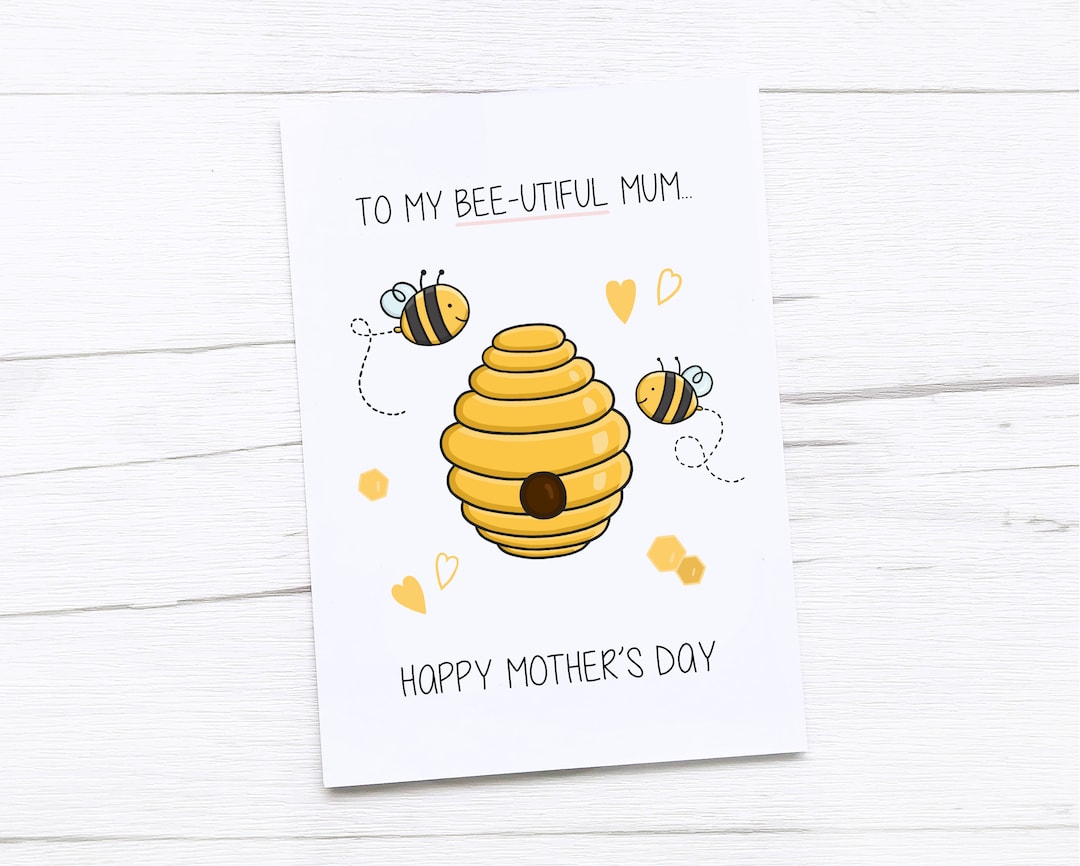 Happy Mother’s Day Card | Mothers Day | Mum Card | Bee - Etsy