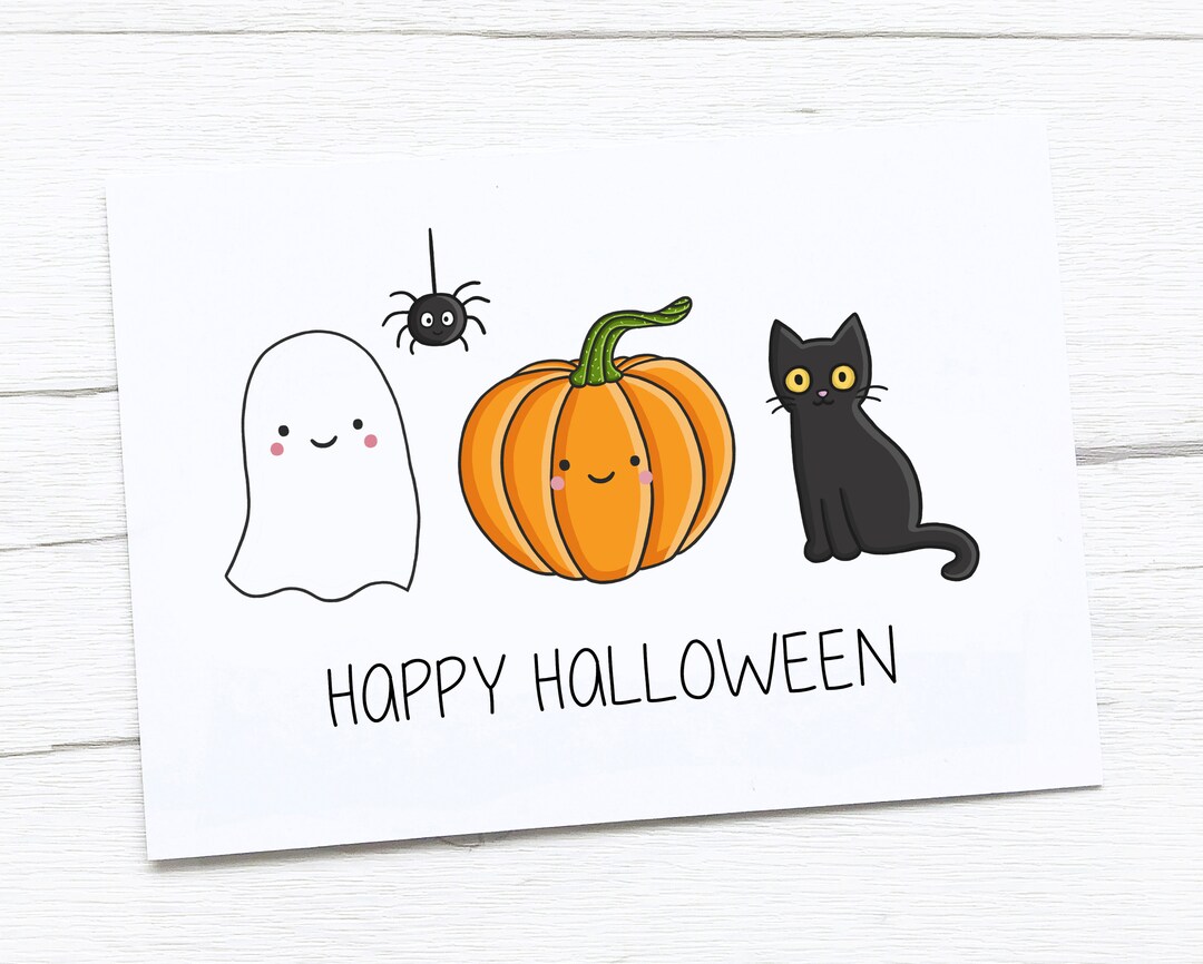 Happy Halloween Card | Spooky - Etsy