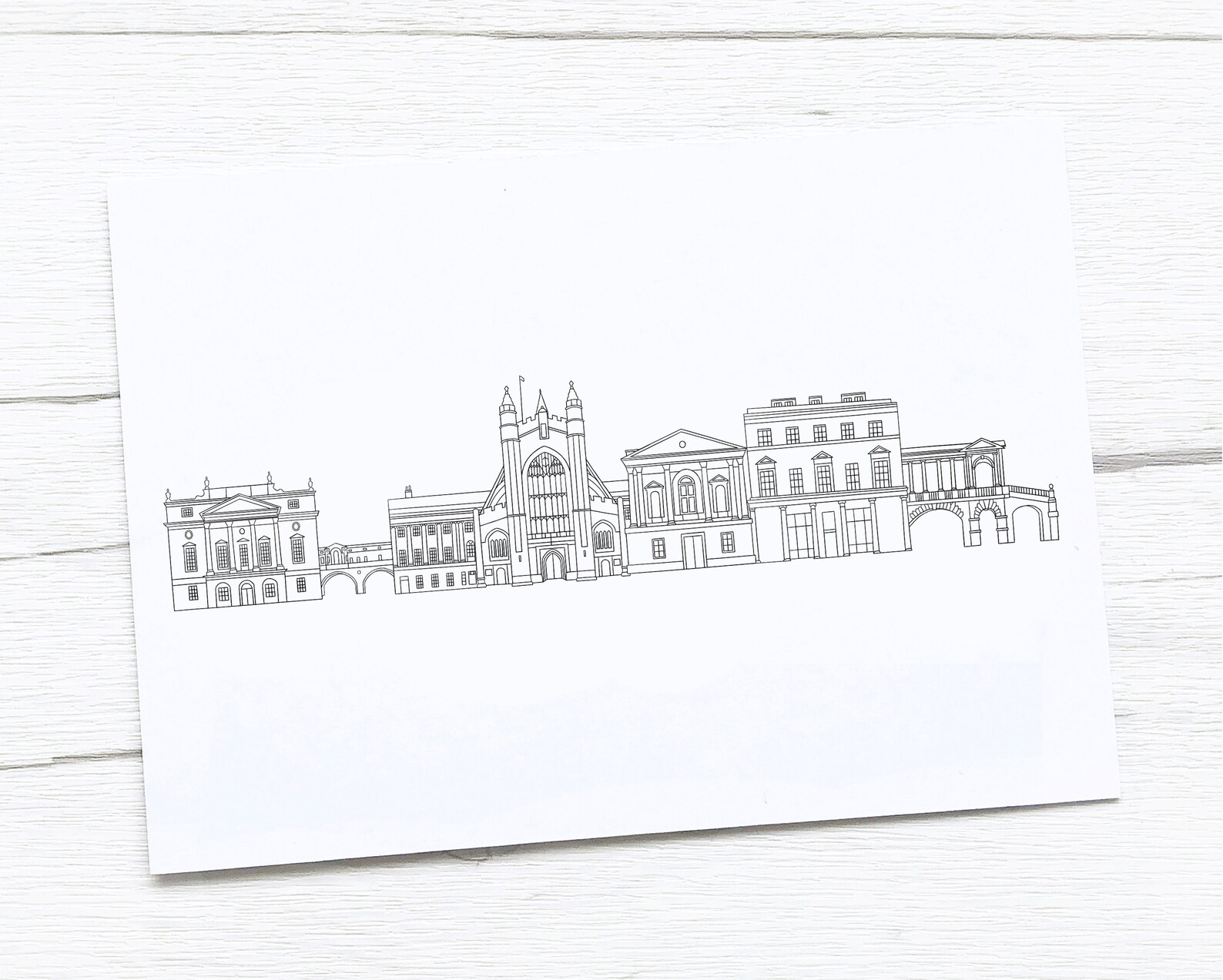 Bath Skyline Bath Art Print - Etsy