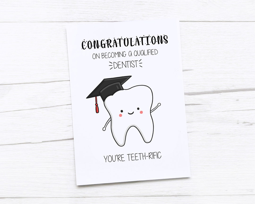 Dentist Congratulations Card | Dentist Graduation | Qualified Dentist ...