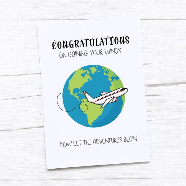Congratulations Flight Attendant - Etsy