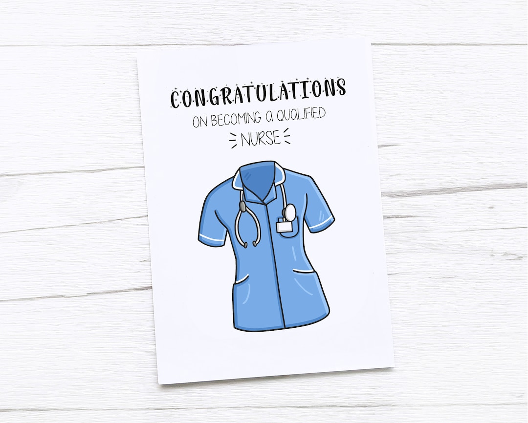 Nurse Congratulations Card | Nurse Graduation | Qualified Nurse Card ...