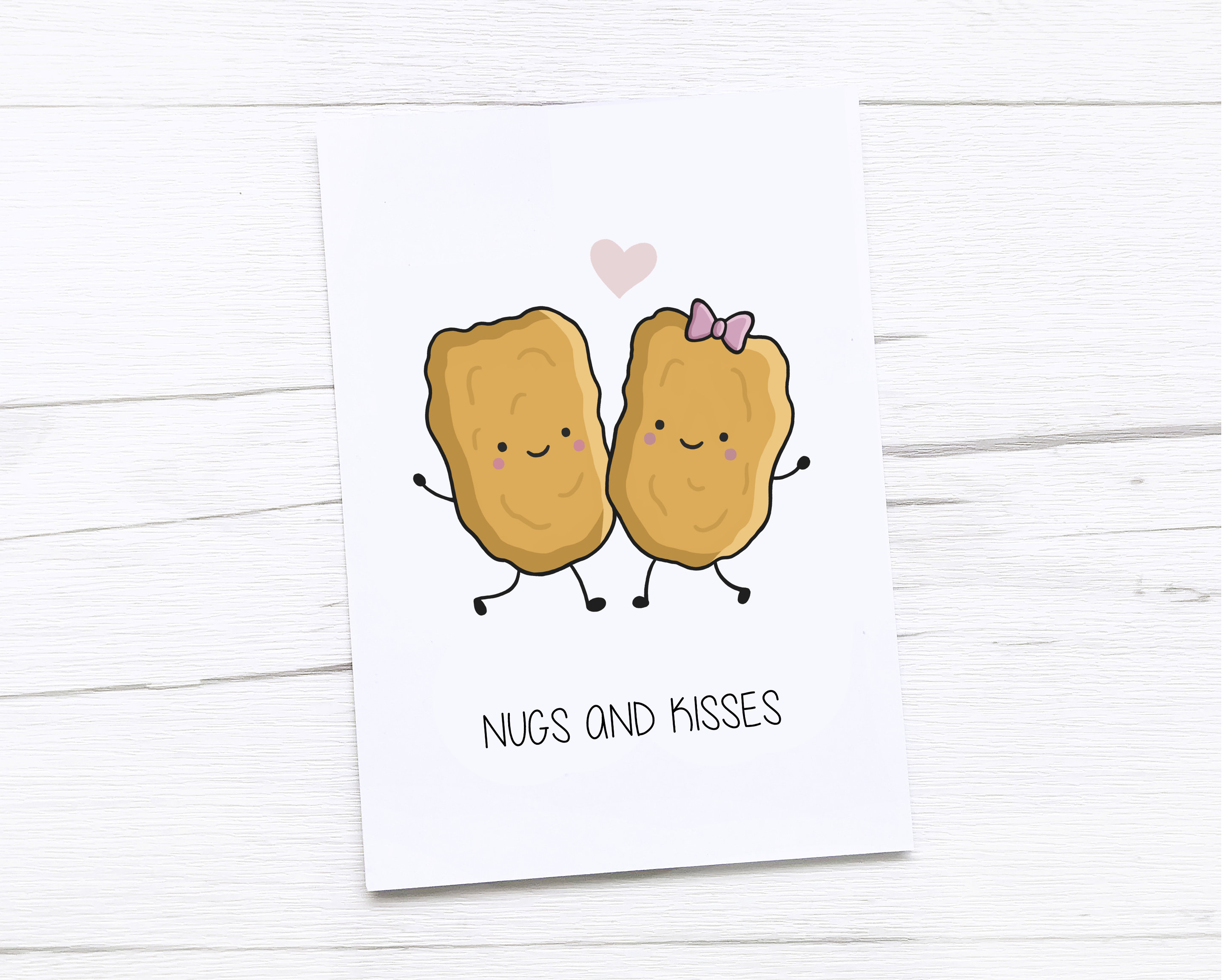 Happy Anniversary Card | Chicken Nuggets | Nugs and Kisses | Happy ...