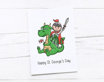 St George Day Card - Etsy