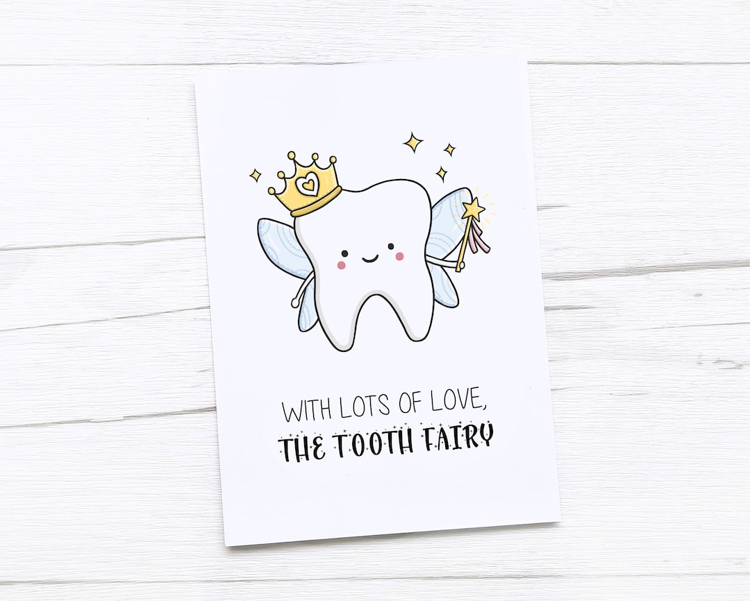 Tooth Fairy Card | Cute Tooth Fairy Letter | First Tooth | Tooth Fairy ...