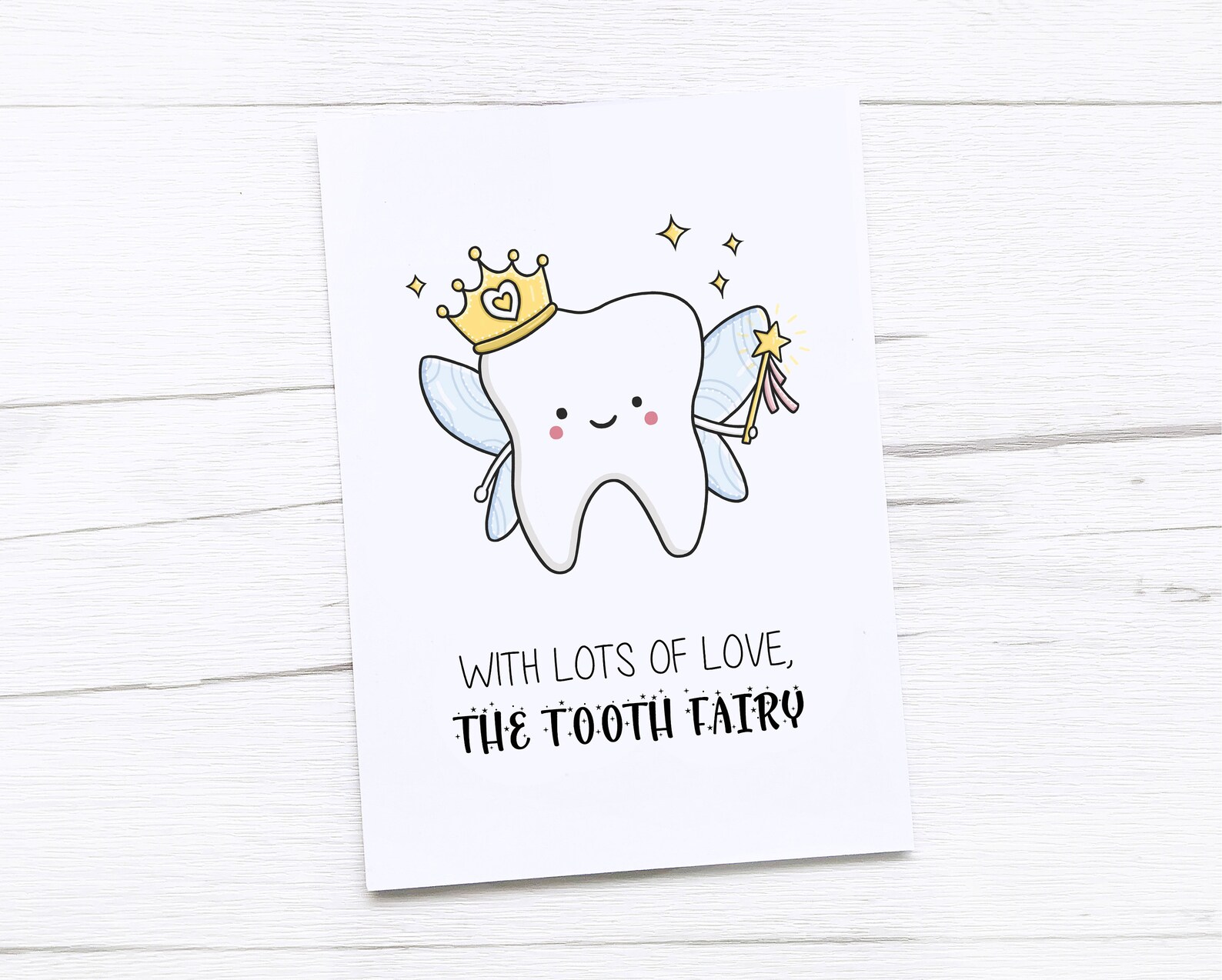 Tooth Fairy Card Cute Tooth Fairy Letter First Tooth Tooth Fairy Gift ...