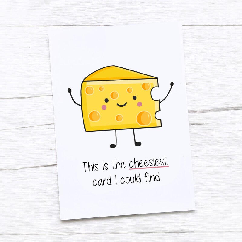 Cheese Card - Etsy