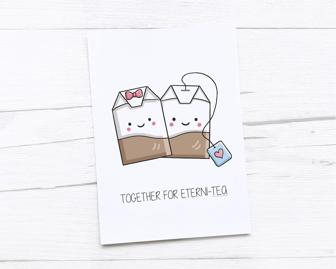 Happy Anniversary Card | Tea | Together for Eternity | Happy Valentine ...