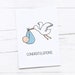 New Baby Card | Newborn Card | Congratulations Baby | Stalk - Etsy UK