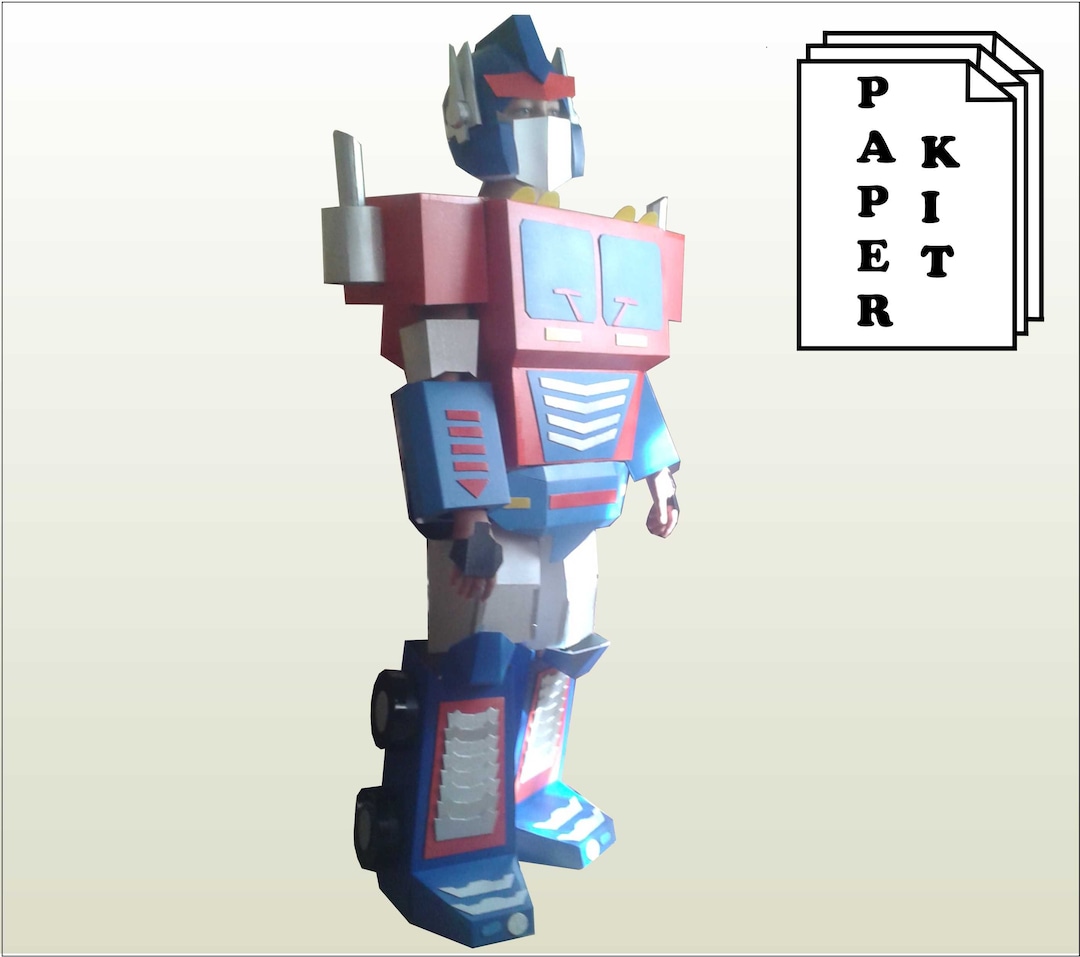 Paper Kit With Plain Templates to Make Your Own Optimus Prime Costume ...