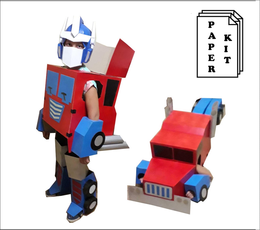 Optimus Transformable Costume Paper Kit Templates - Etsy