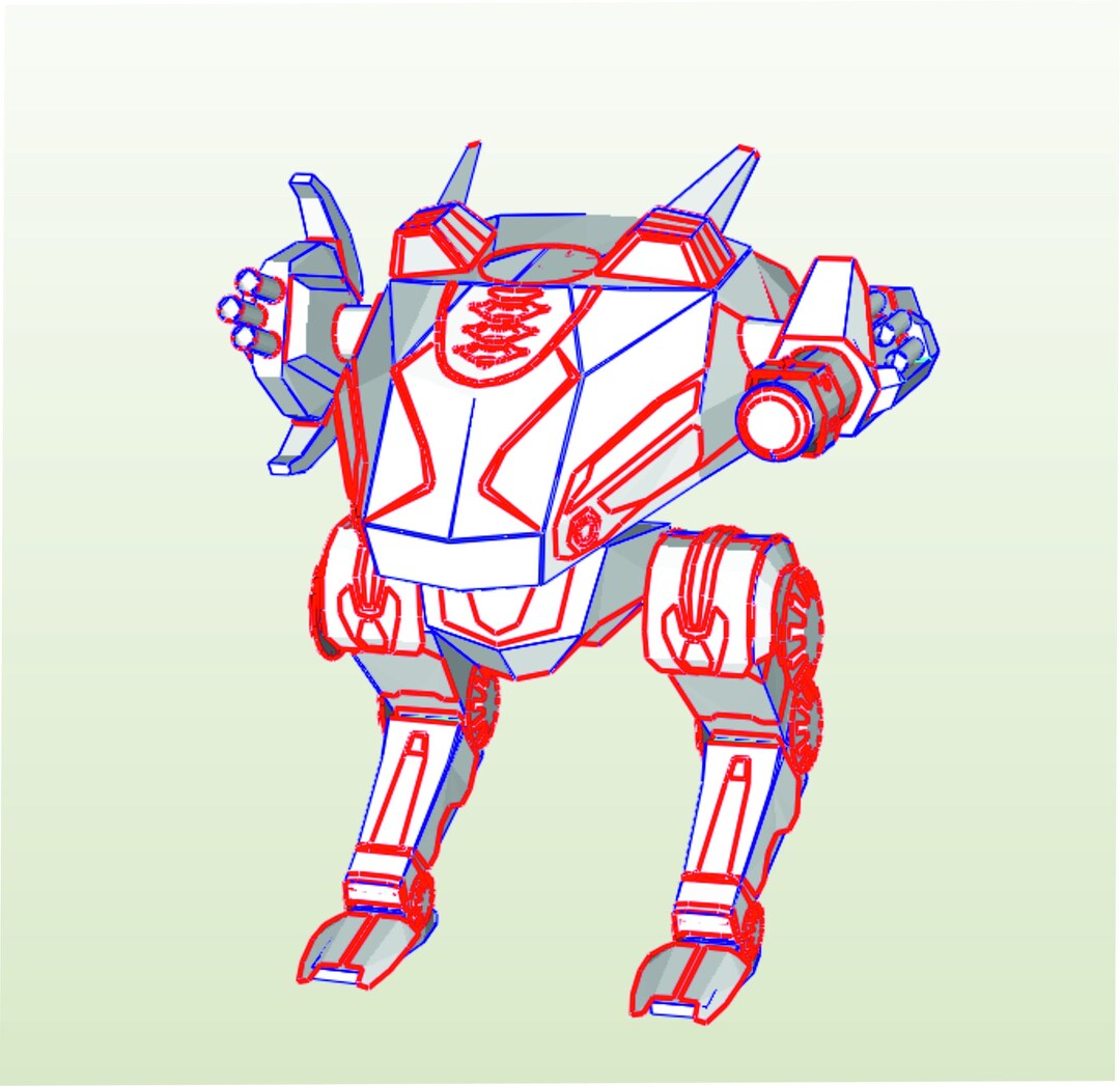 Mech Robot Costume Digital Templates for Cardboard Build - Etsy