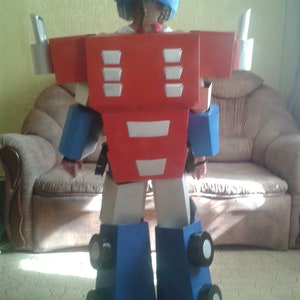 Paper Kit With Plain Templates to Make Your Own Optimus Prime Costume ...