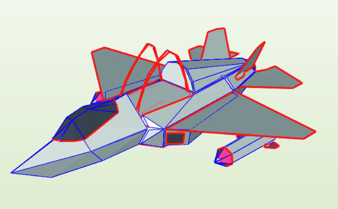 Jet Fighter Kids Costume Digital Templates for Cardboard Build - Etsy