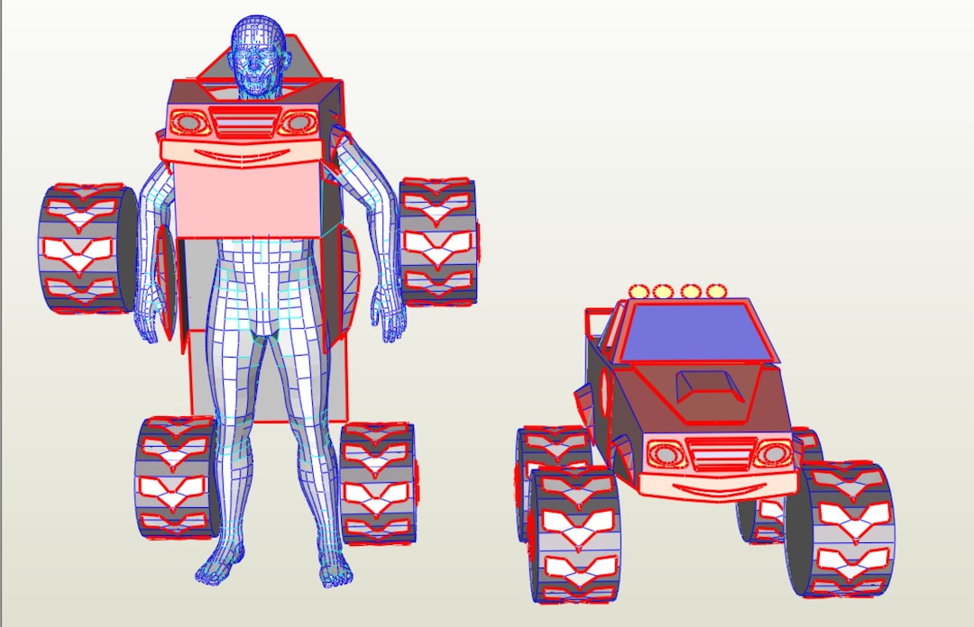 Blaze Transformable Costume Digital Templates - Etsy