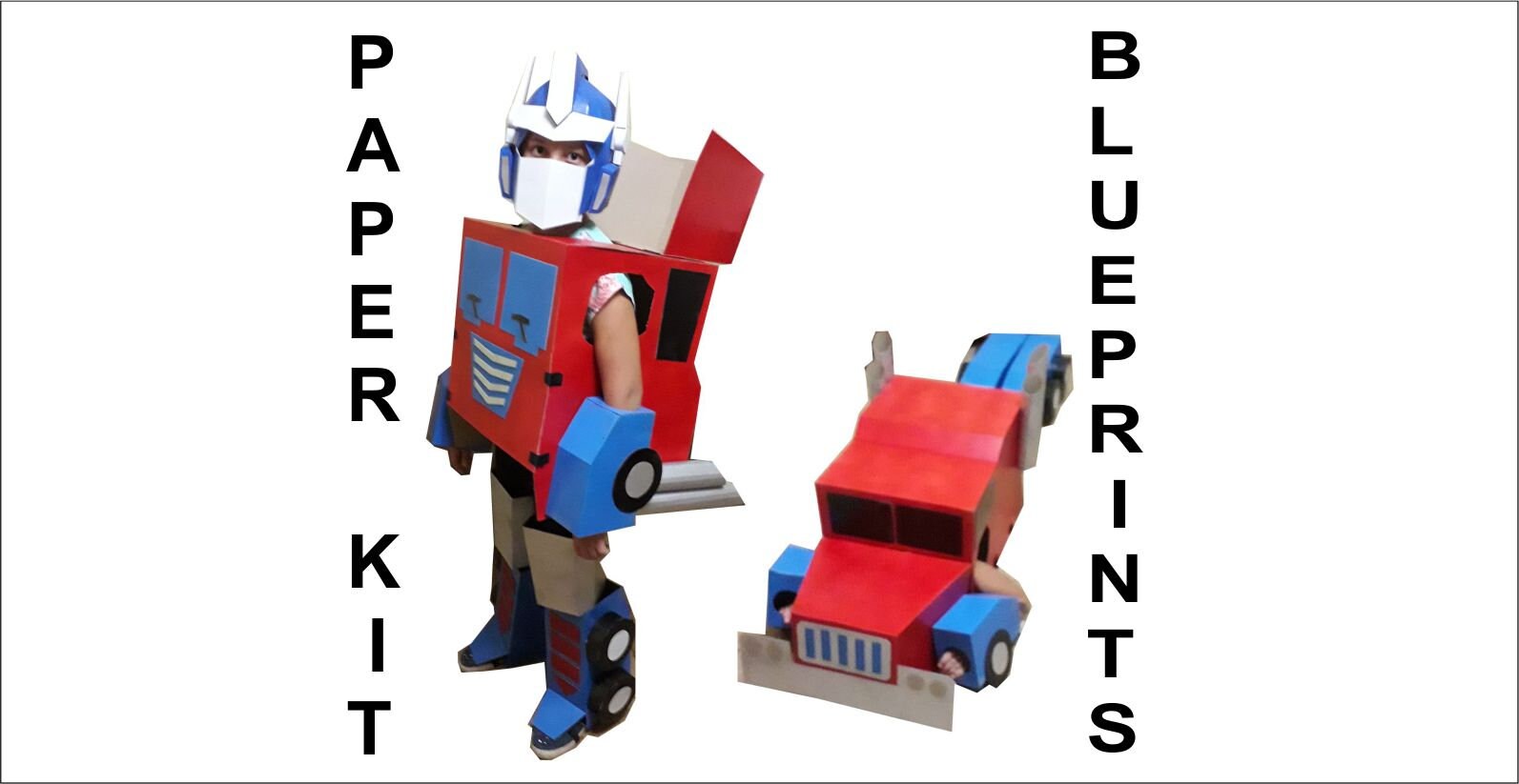 Paper Kit With Plain Templates to Make Your Own Transformable - Etsy