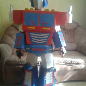 Paper Kit With Plain Templates to Make Your Own Optimus Prime Costume ...