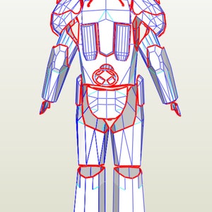 Cosplay T-60 Power Armor Templates for Cardboard - Etsy