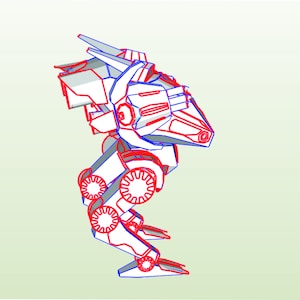 Mech Robot Costume Digital Templates for Cardboard Build - Etsy