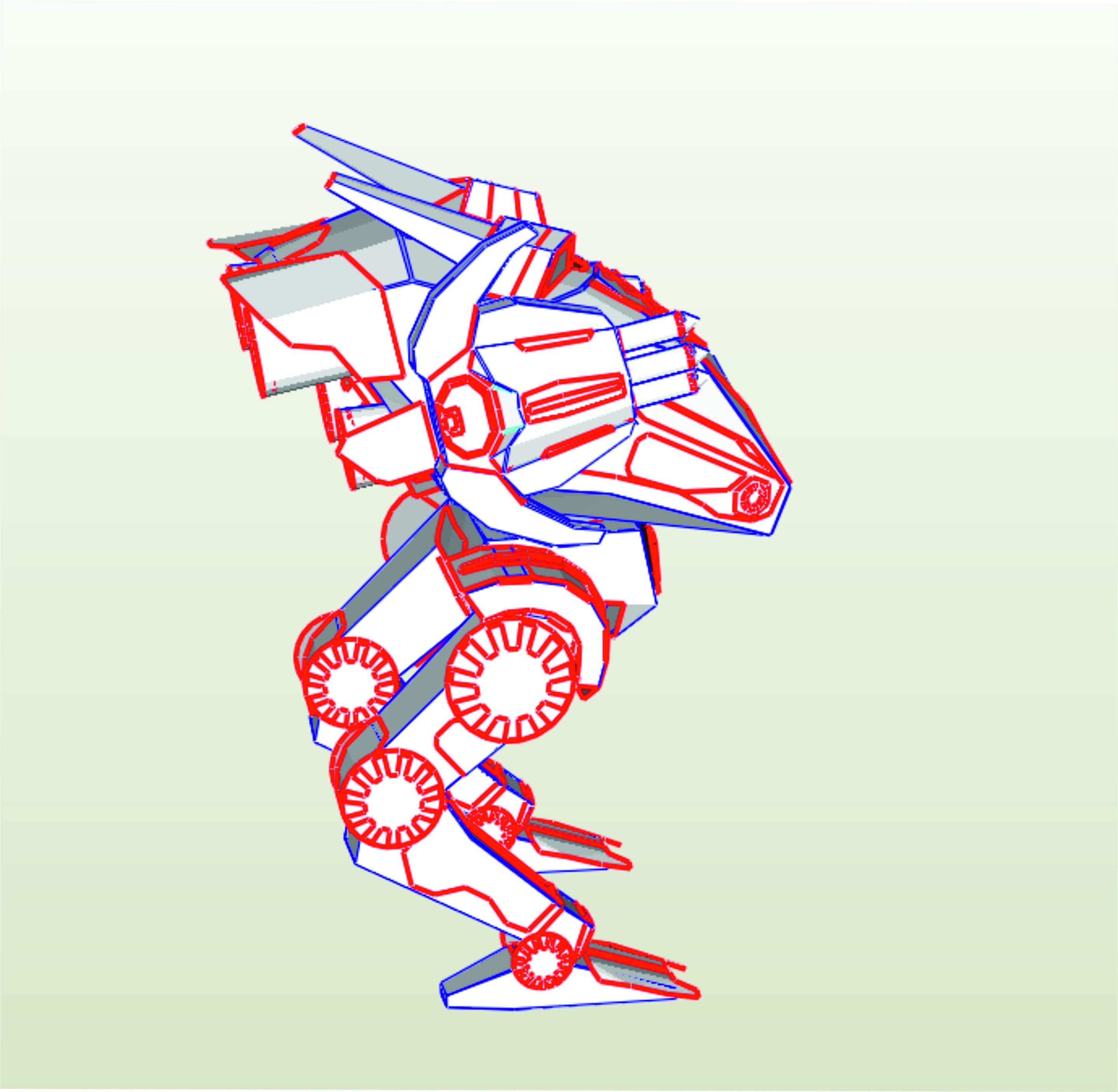 Mech Robot Costume Digital Templates for Cardboard Build - Etsy