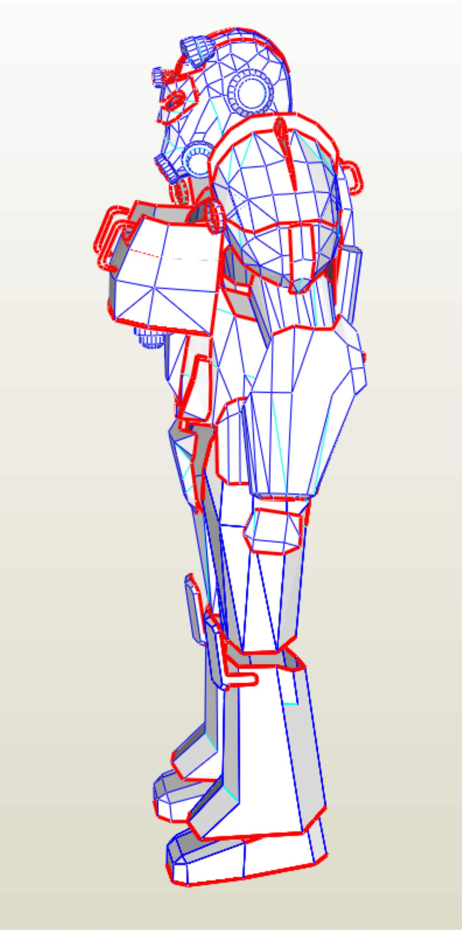 Cosplay T-60 Power Armor Templates for Cardboard - Etsy