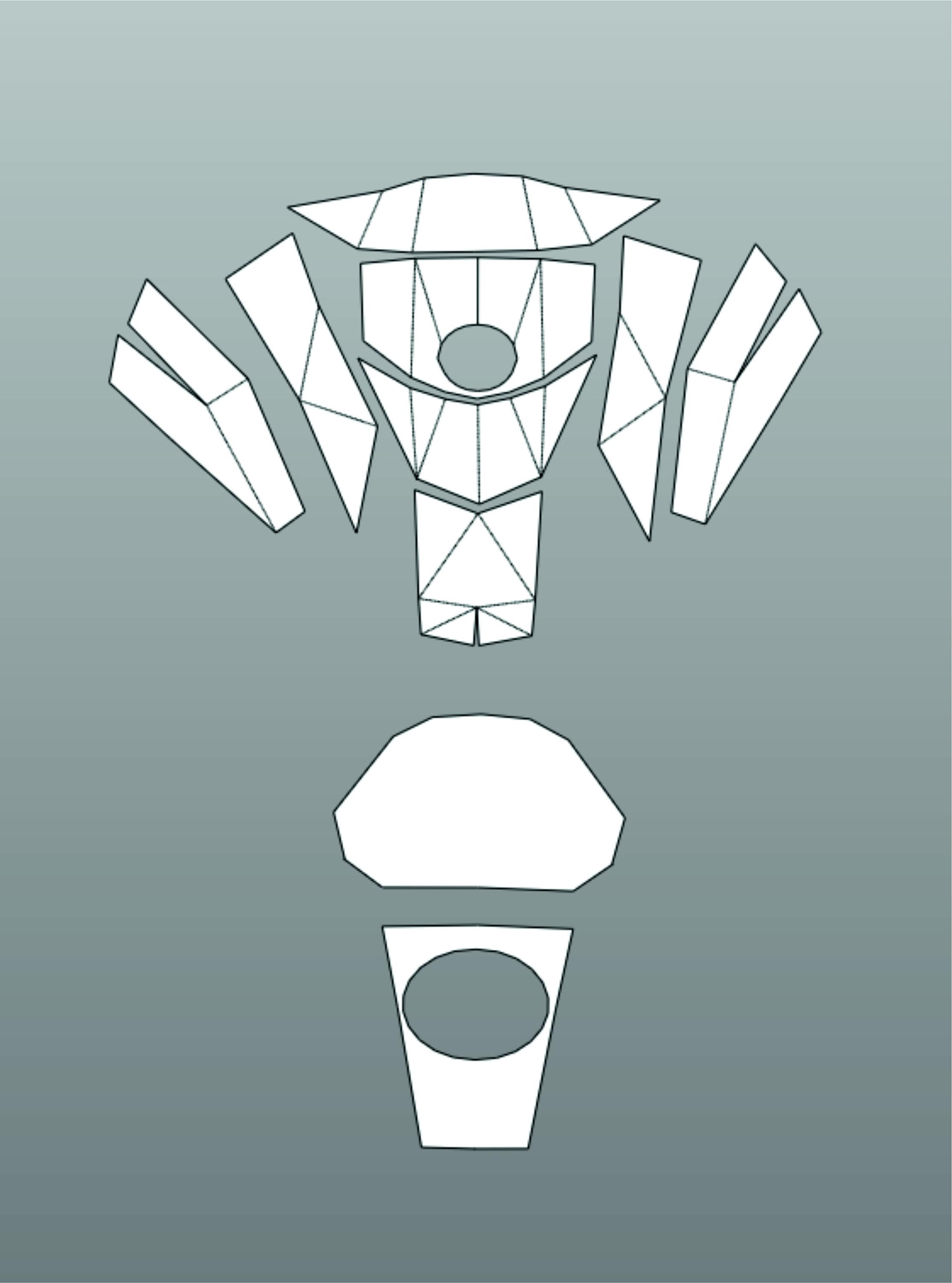 Mech Robot Costume Digital Templates for Cardboard Build - Etsy