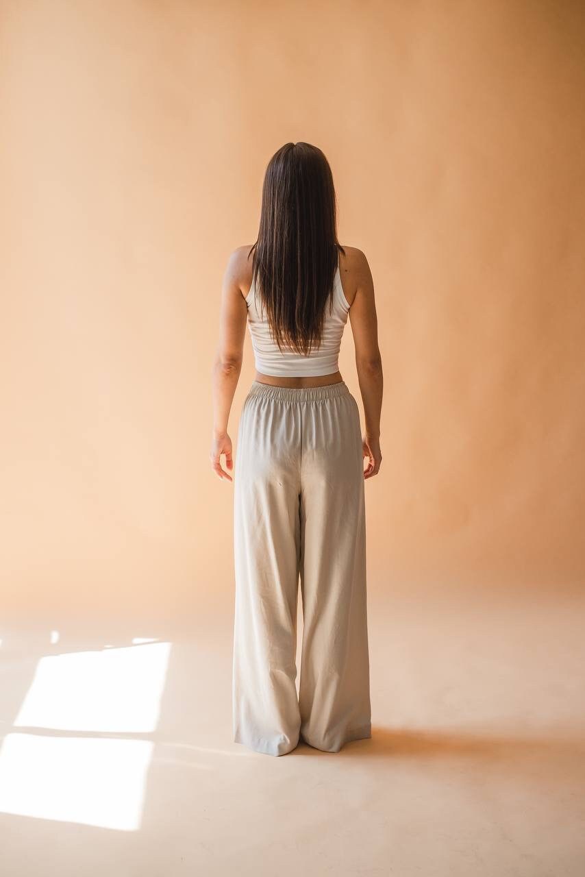 MUSLIN/LINEN TROUSERS Black Linen Joggers Trousers of Free - Etsy