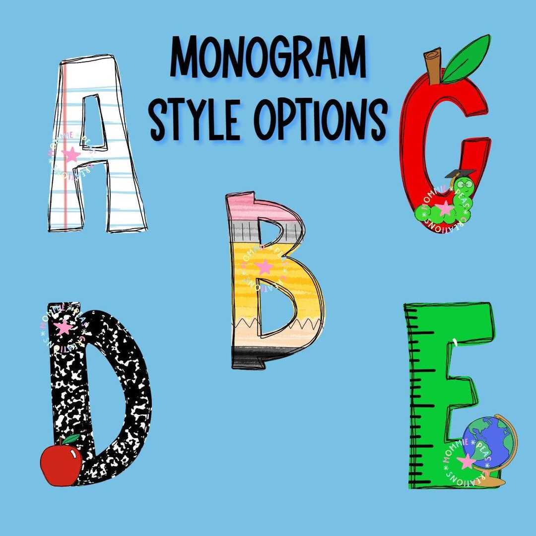 Personalized Teacher Lanyard Charm: School Theme Initial Retractable ...