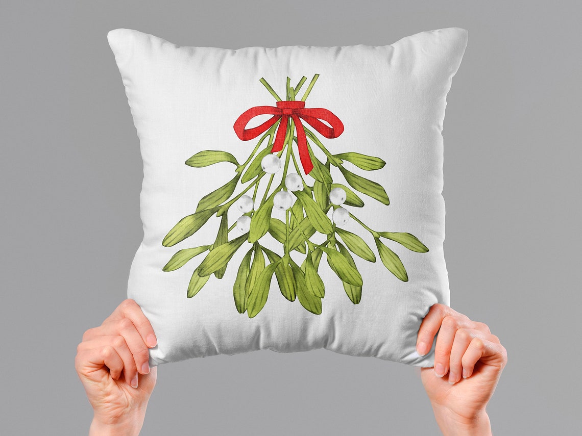 Mistletoe Clipart Watercolor Mistletoe Christmas Png Set. Mistletoe ...