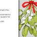 Mistletoe Clipart Watercolor Mistletoe Christmas Png Set. Mistletoe ...