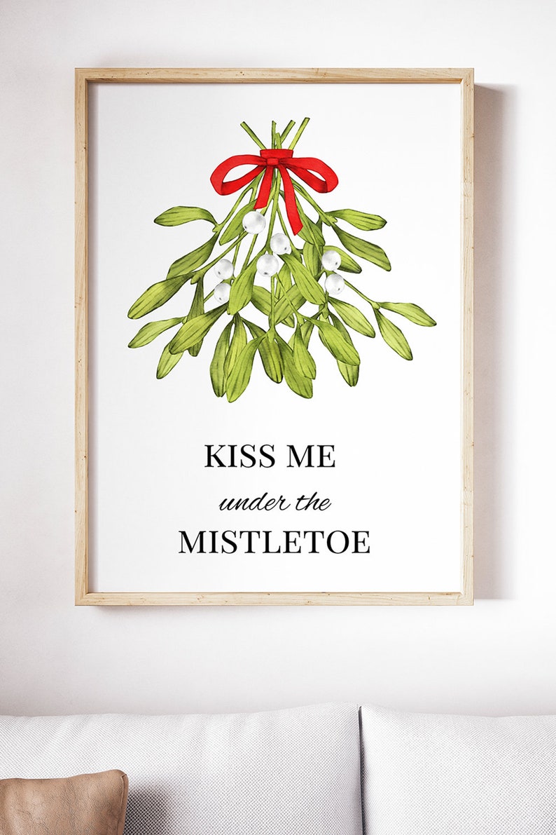 Mistletoe Clipart Watercolor Mistletoe Christmas Png Set. Mistletoe ...