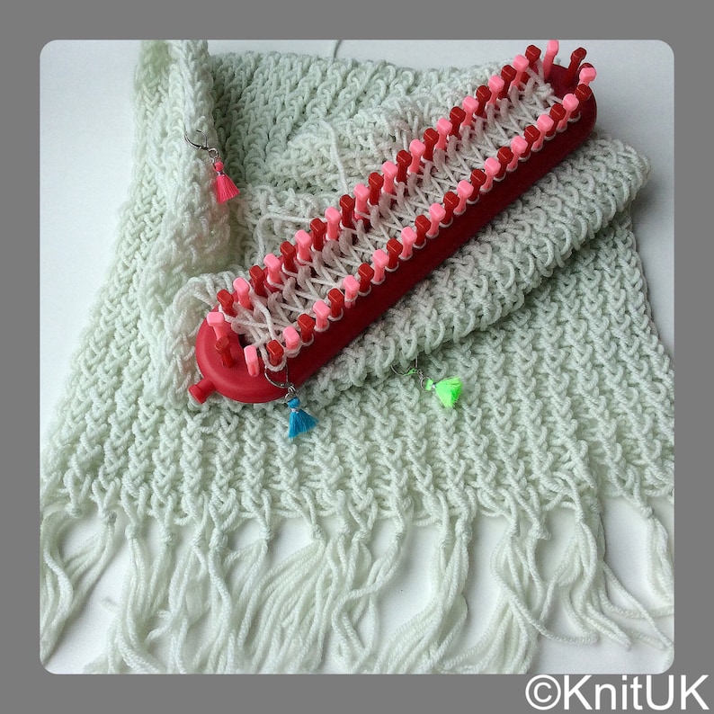 Knituk Long Knitting Loom Set of 4. Extra-pegs Included. - Etsy