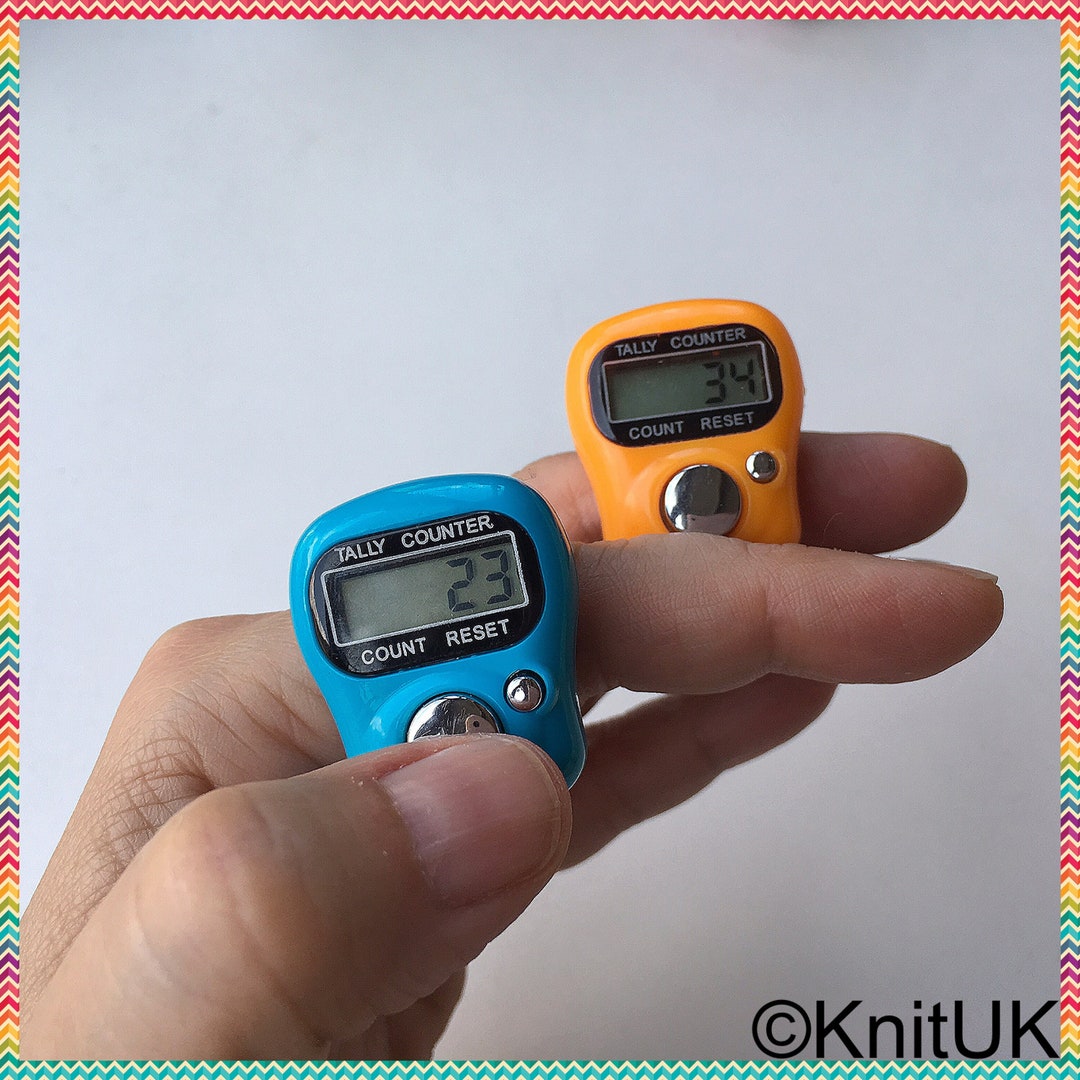 Digital Knitting Row-counter: LCD Tally Counter. 2 Pack (orange ...