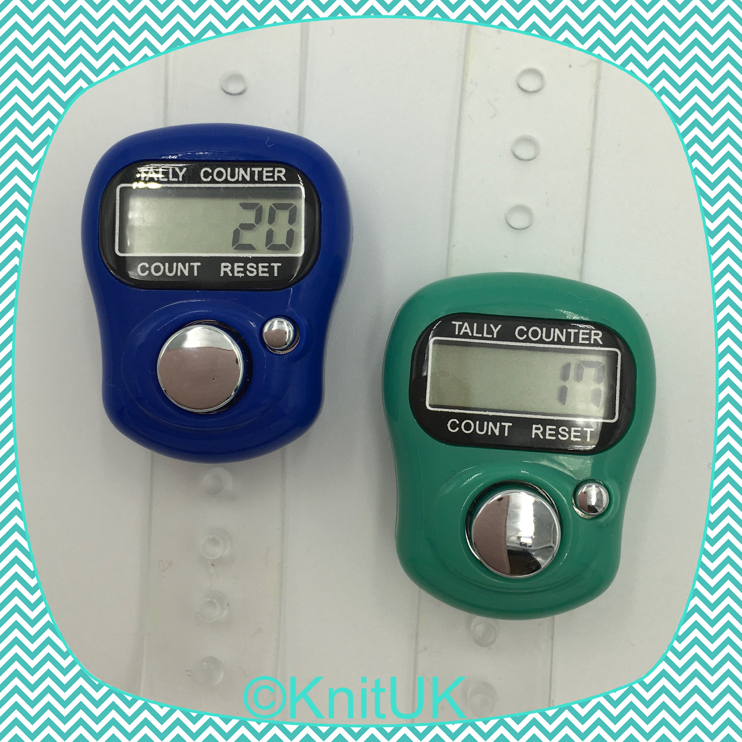 Digital Knitting Row-counter: LCD Tally Counter. 2 Pack blue & Teal - Etsy